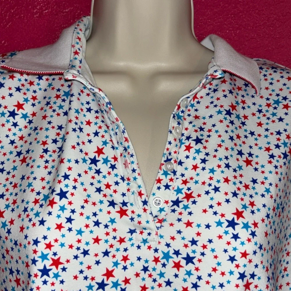 Lands' End | Tops | Lands End Nautical Preppy Red White And Blue Stars ...